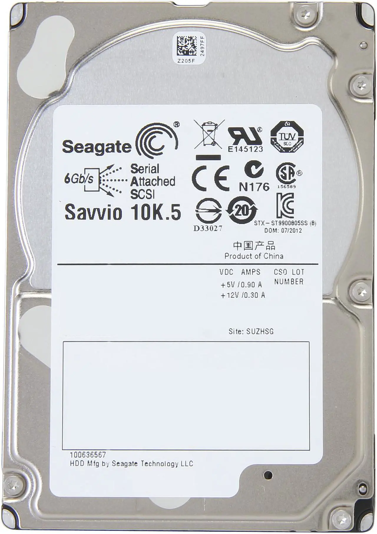 Seagate Savvio 10K.5 ST9900705SS 900GB 10000 RPM 64MB Cache SAS 6Gb/s 2 ...