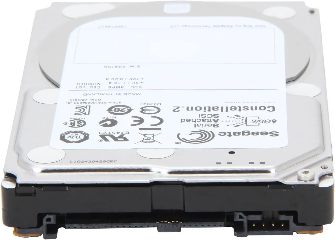 Seagate Constellation.2 ST91000640SS 1TB 7200 RPM 64MB Cache SAS 6Gb/s ...