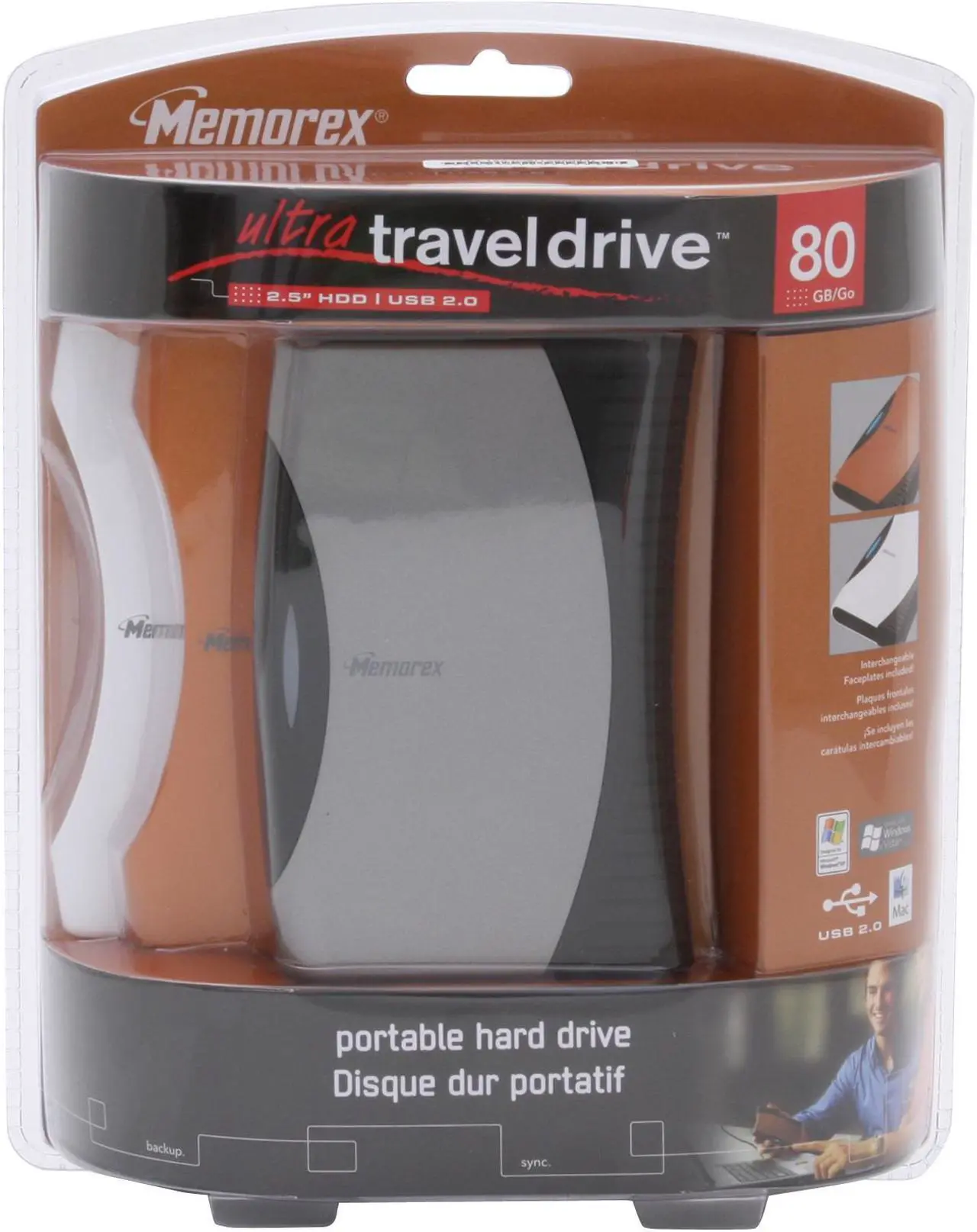 Memorex Ultra TravelDrive 80GB USB 2.0 2.5" External Hard Drive ...