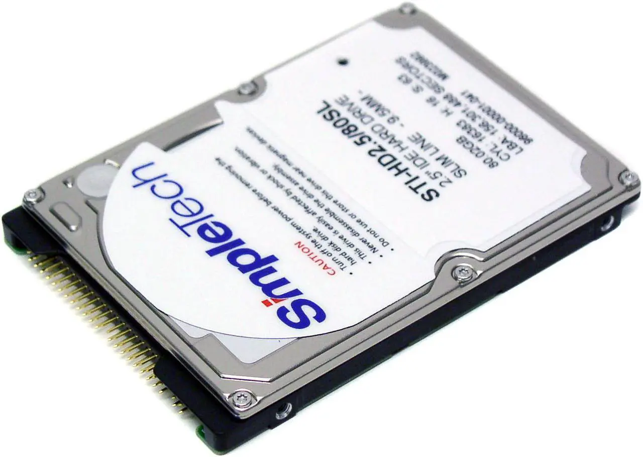 SimpleTech STI-HD2.5/80SL 80GB 4200 RPM 2MB Cache IDE Ultra ATA100 ...