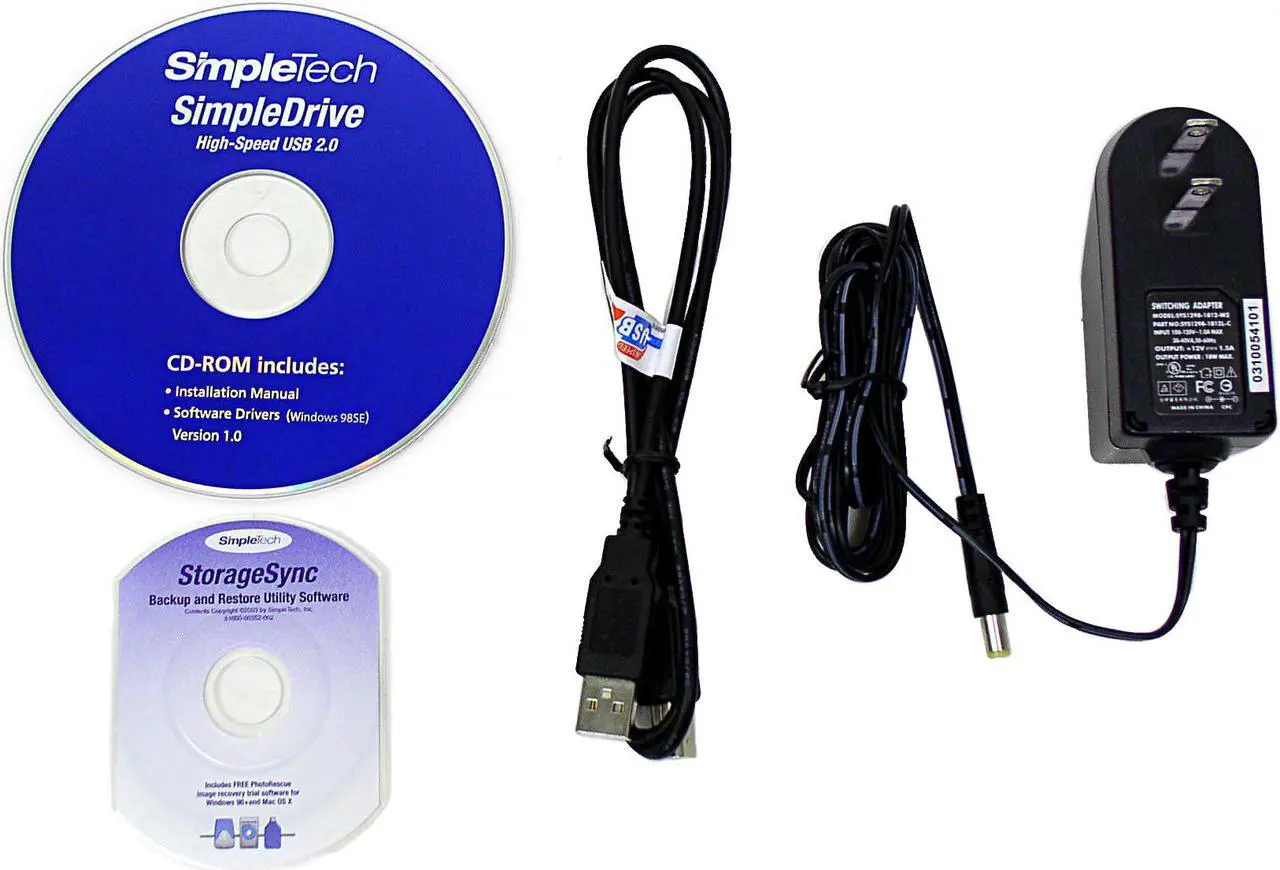 SimpleTech SimpleDrive 120GB USB 2.0 3.5" External Hard Drive - Newegg.com