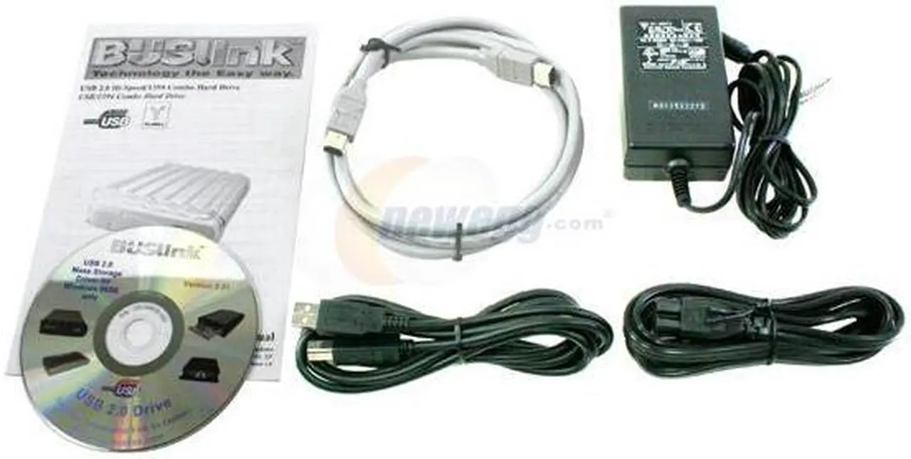 BUSlink 80GB USB 2.0 / Firewire400 3.5" External Hard Drive - Newegg.com