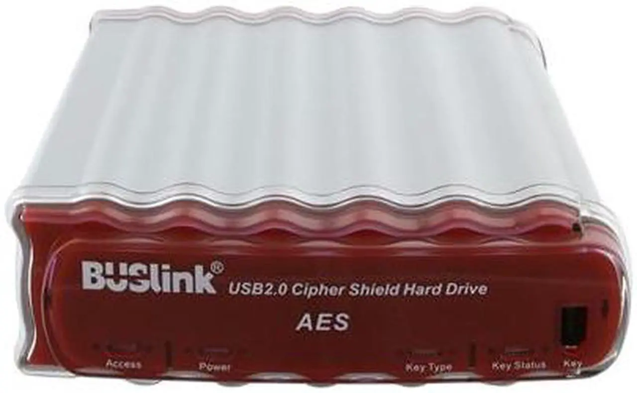 BUSlink 1TB USB 2.0 3.5" CipherShield AES 128-bit Encryption External ...