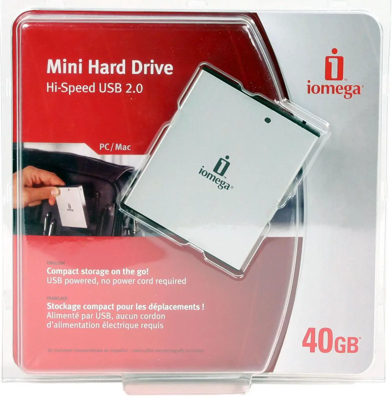 iomega mini 40GB USB 2.0 1.8" External Hard Drive - Newegg.com