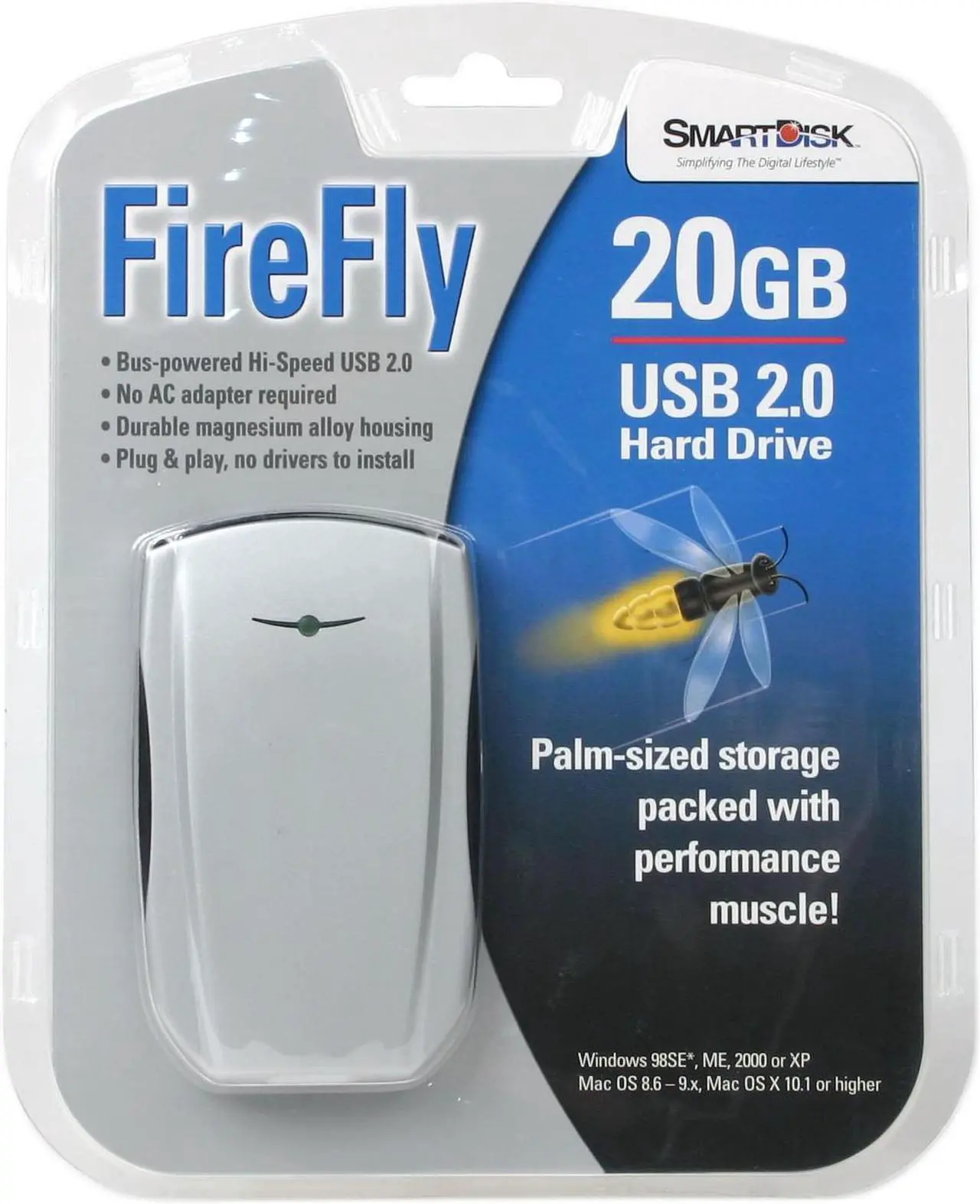 SMARTDISK FireFly 20GB USB 2.0 1.8" External Hard Drive - Newegg.com