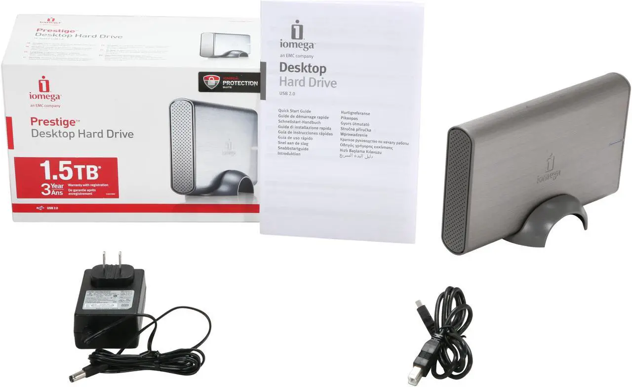 iomega Prestige Desktop 1.5TB USB 2.0 3.5" External Hard Drive - Newegg.com