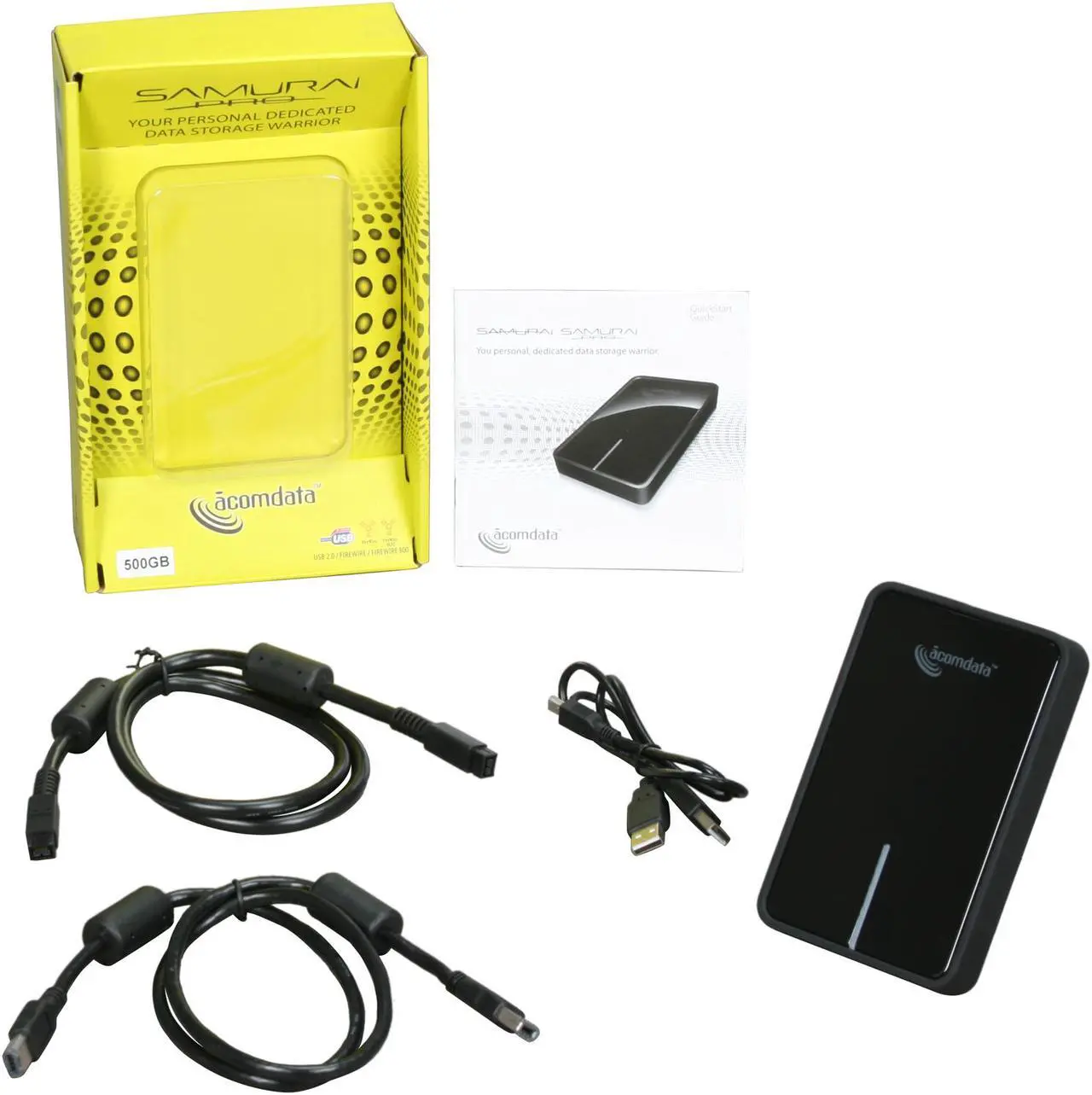 acomdata Samurai PRO 500GB USB 2.0 / Firewire400 / Firewire800 2.5 ...