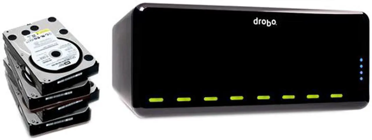 Drobo DroboElite 8TB USB 2.0 / iSCSI 3.5" 8-bay Storage Array w/ Dual iSCSI - Newegg.com