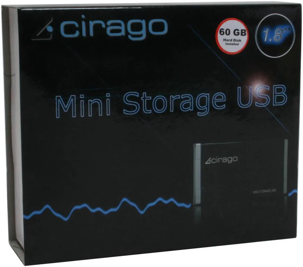cirago CST3060BLK 60GB 1.8" USB 2.0 External Hard Drive - Newegg.com
