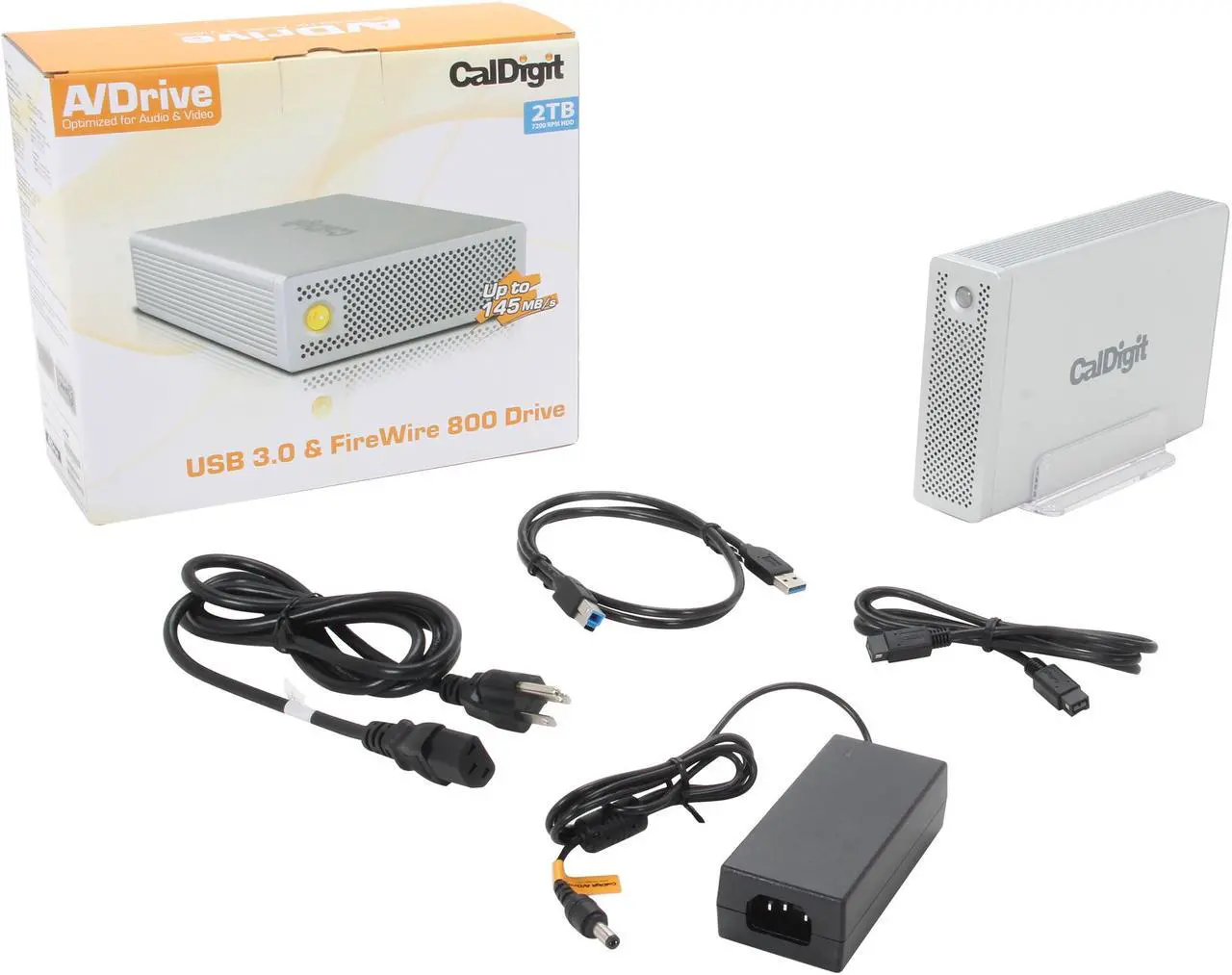 CalDigit AV Drive 2TB USB 3.0 / 2 x Firewire800 External Hard Drive ...