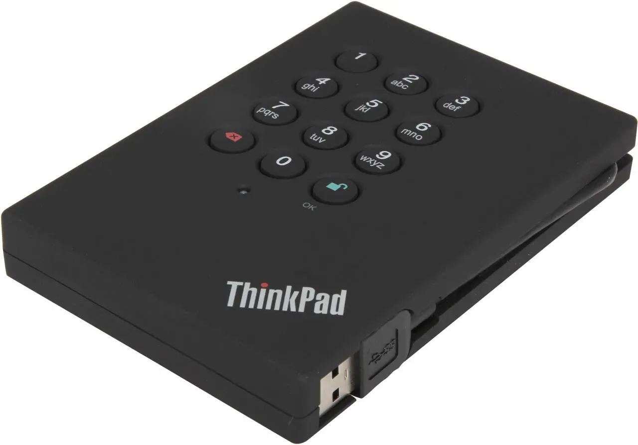 Refurbished: ThinkPad ThinkPad 500GB USB 3.0 2.5" External Secure Hard ...