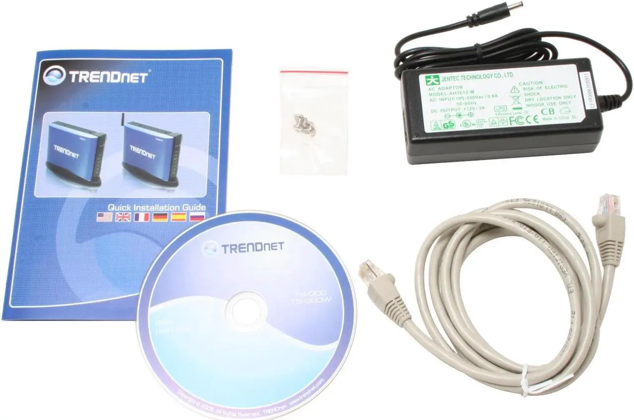 TRENDnet TS-I300 Diskless System USB 2.0 IDE Network Storage Enclosure ...