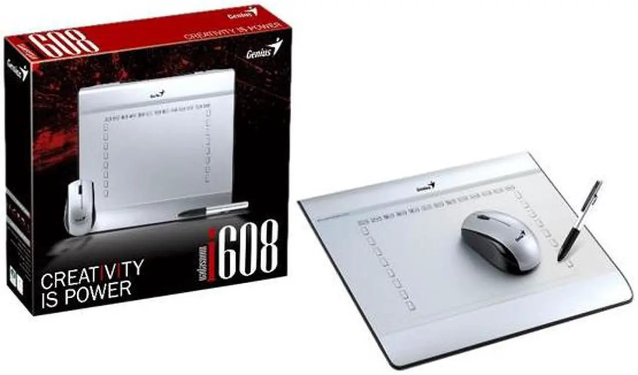 Genius MousePen i608 USB Graphic Tablet for Creative Painting - Newegg.com
