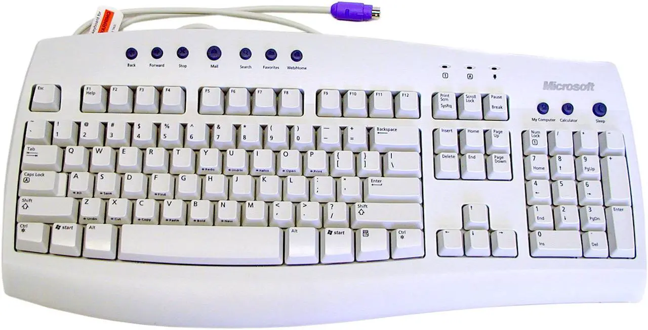 Microsoft C59-00092 Beige Wired Keyboard and Mouse - Newegg.com