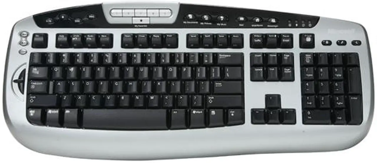 Microsoft Digital Media Pro BX1-00005 2-Tone Wired Keyboard - Newegg.com
