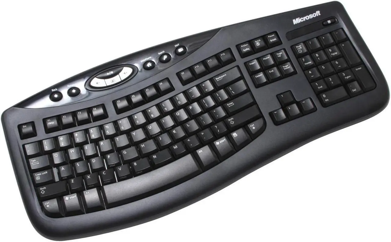 Microsoft Comfort Curve 2000 B2L-00027 Black Wired Keyboard - Newegg.com