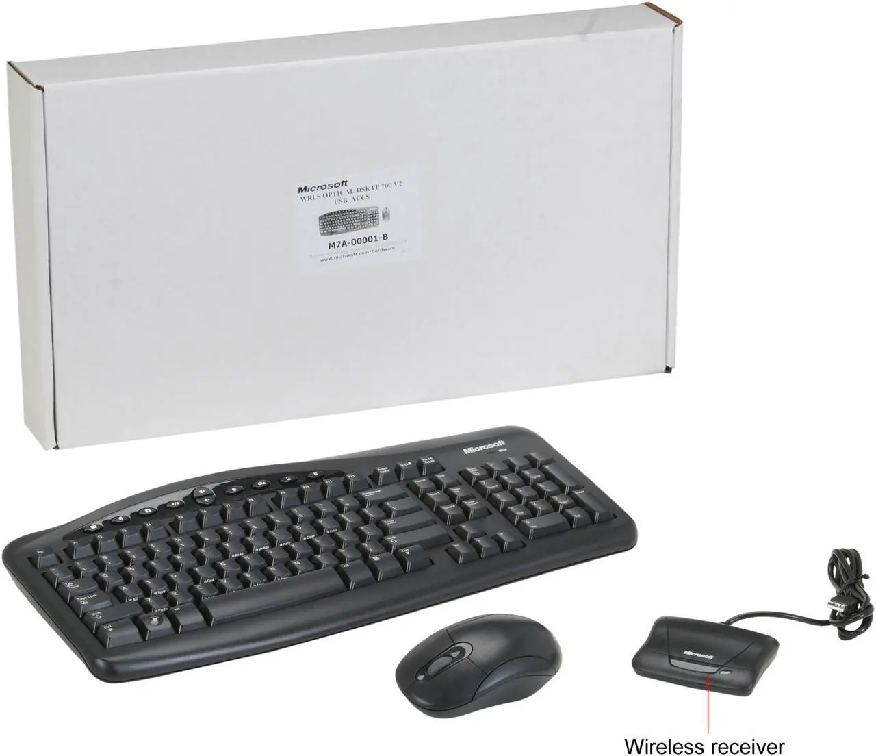 Microsoft Black USB Wireless Standard Optical Desktop 700 v2 - Newegg.com