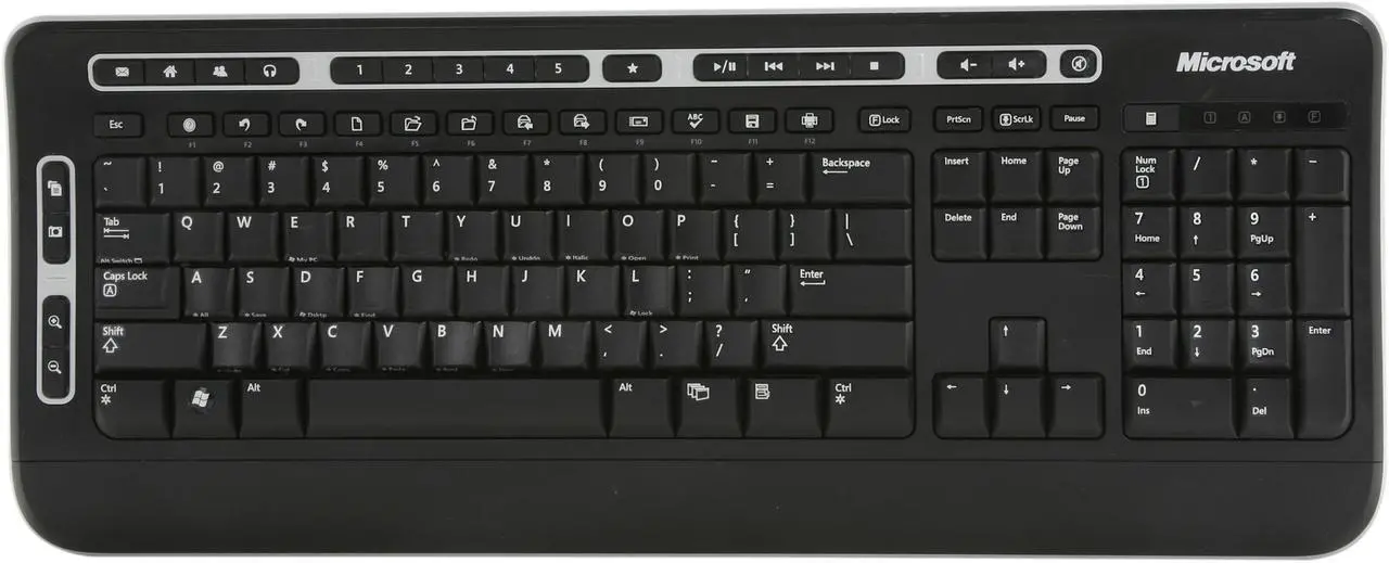 Refurbished: Microsoft Digital Media Keyboard 3000 J93-00001 Black ...