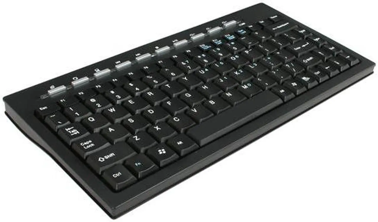 SolidTek RKR-360 Black RF Wireless HTPC Mini Keyboard and Media Remote ...
