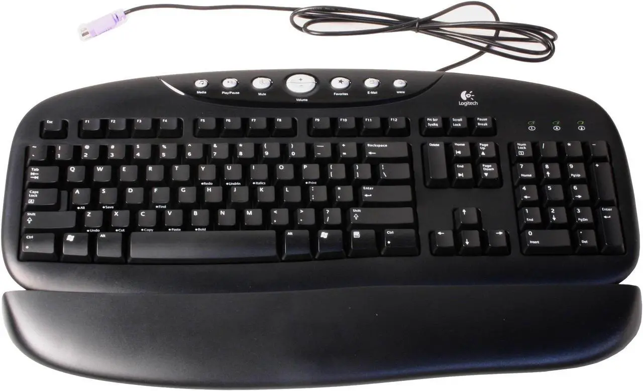 Logitech Internet Pro 967450-0403 Black Wired Keyboard - Newegg.com