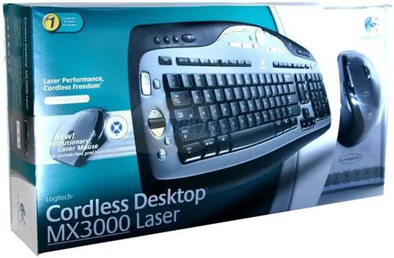 Logitech MX3000 2-Tone RF Wireless Desktop Laser - Newegg.com