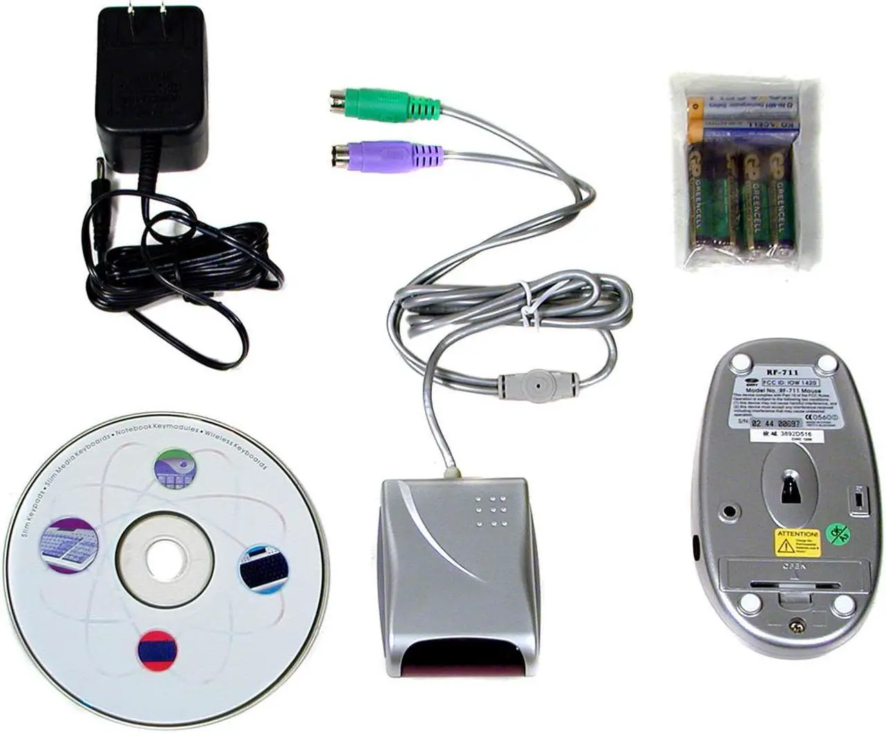 ZIPPY RF-711 Silver/Black RF Wireless Keyboard - Newegg.com