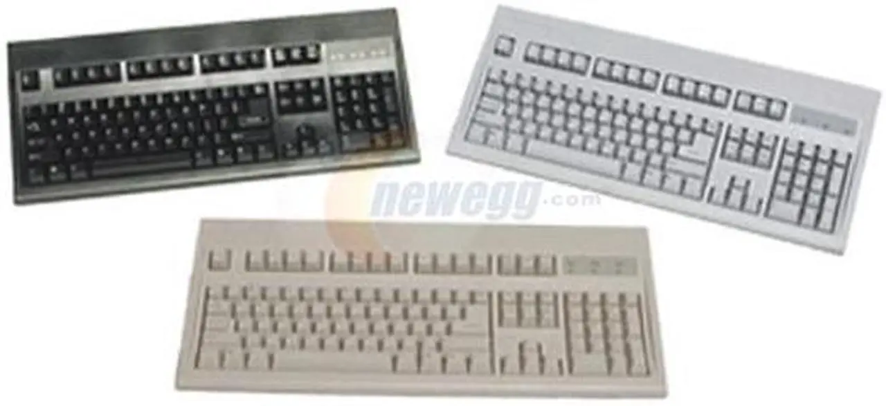 KeyTronic KT800U3 Gray Keyboard - Newegg.com