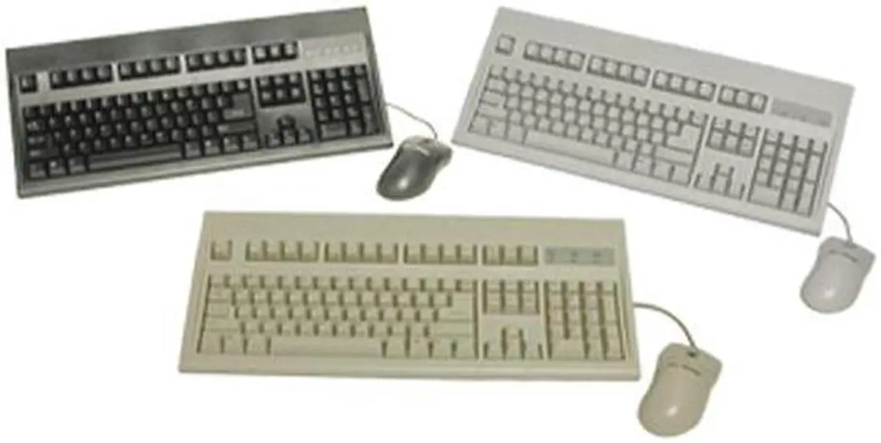 KeyTronic E03601U2M Black Wired Keyboard & Mouse Bundle - Newegg.com