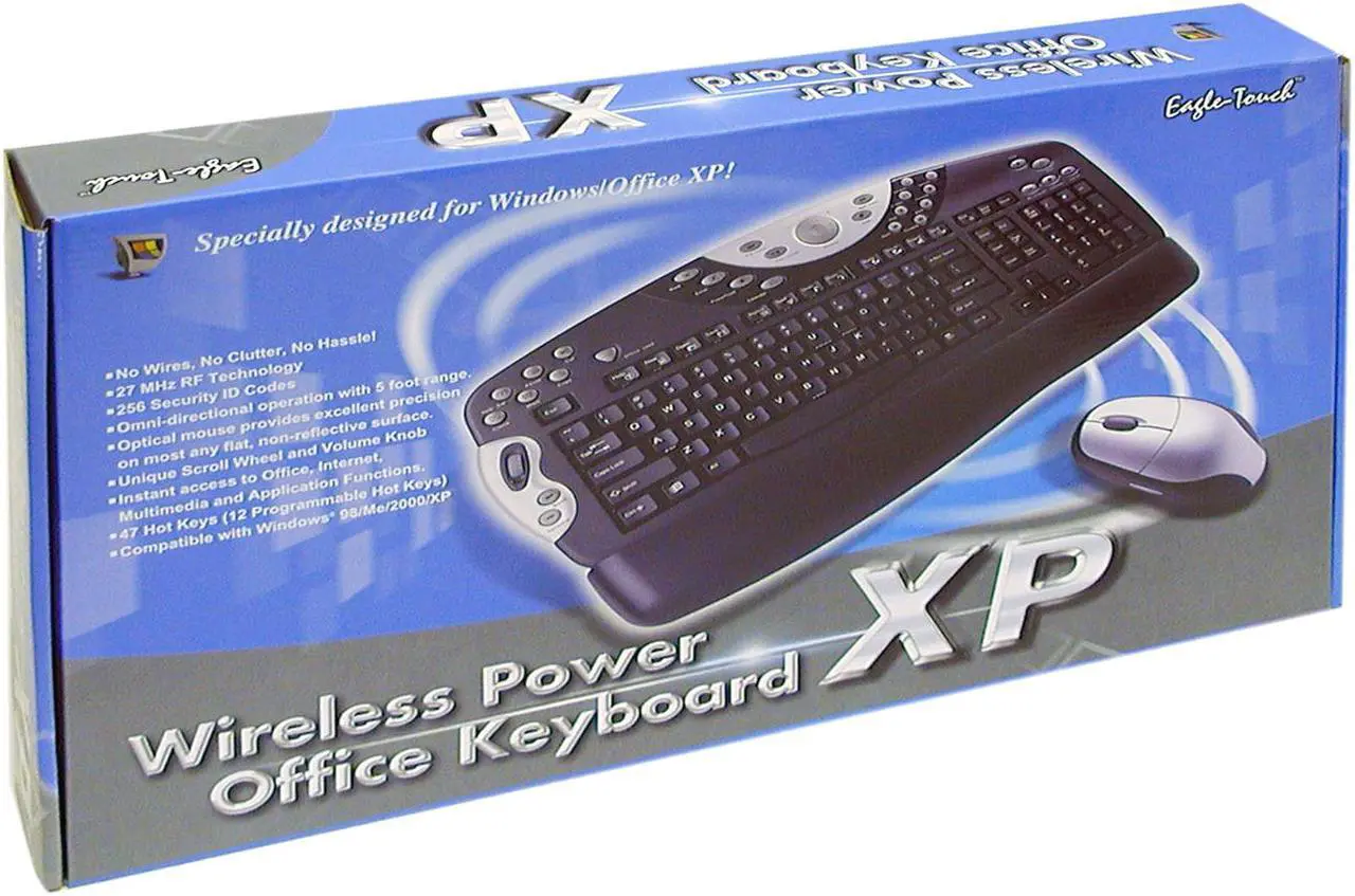 ORtek MCK-9000 2-Tone RF Wireless Keyboard - Newegg.com