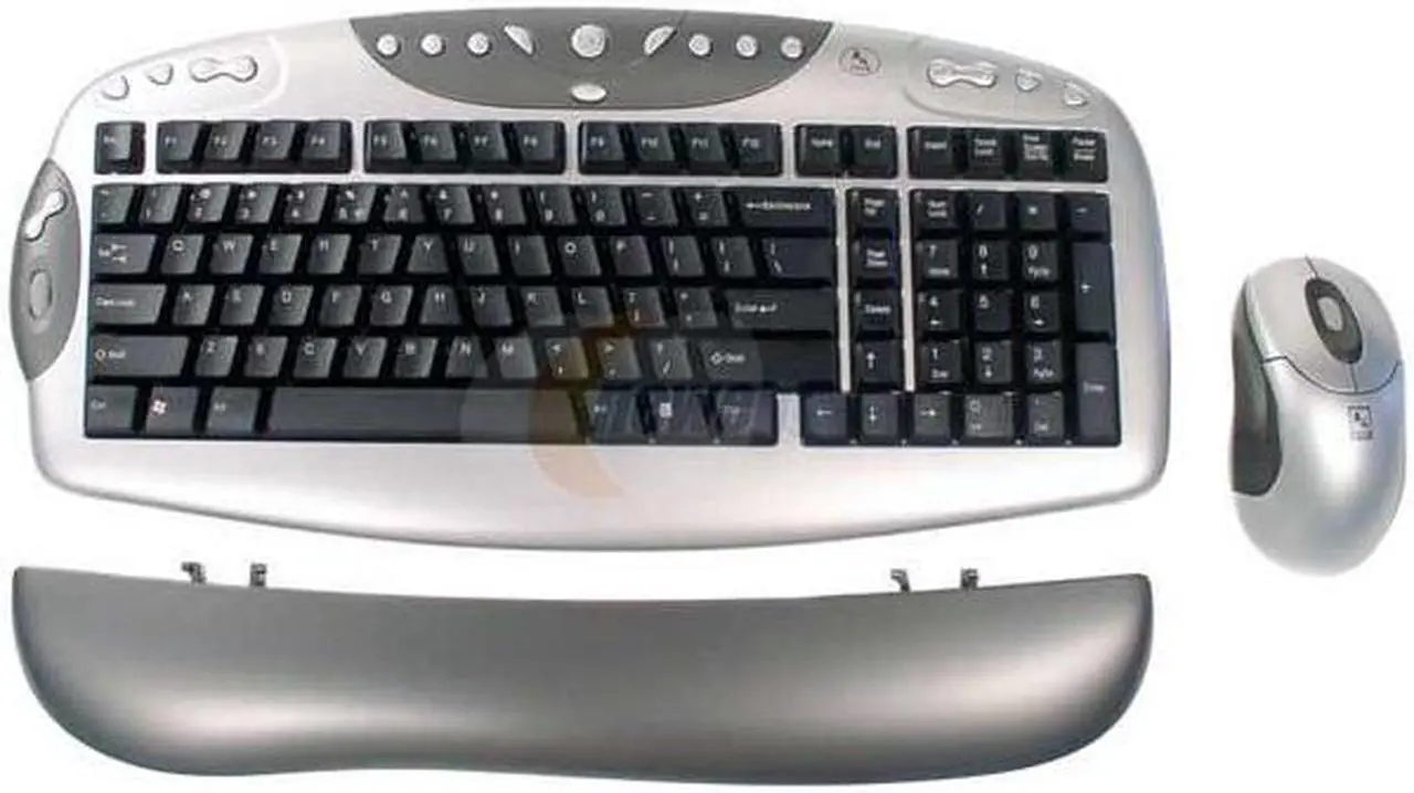 A4Tech Wireless Desktop Ergo A-Shape KBS-2348RP 2-Tone RF Wireless ...
