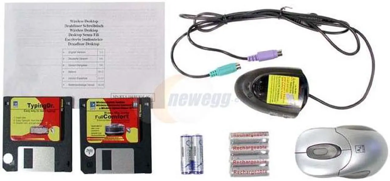 A4Tech Wireless Desktop Ergo A-Shape KBS-2348RP 2-Tone RF Wireless ...