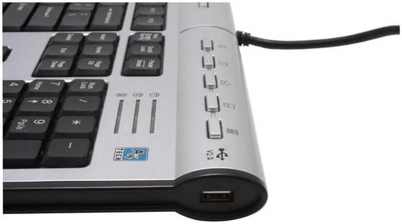 A4Tech KL-7MU 2-Tone Wired X-Slim Keyboard - Newegg.com