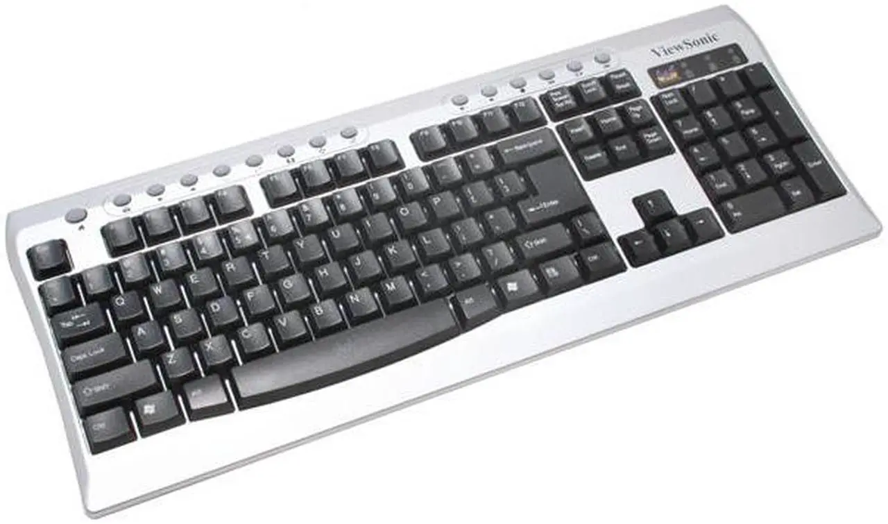 ViewSonic ViewMate KU-206 2-Tone Wired Keyboard - Newegg.com