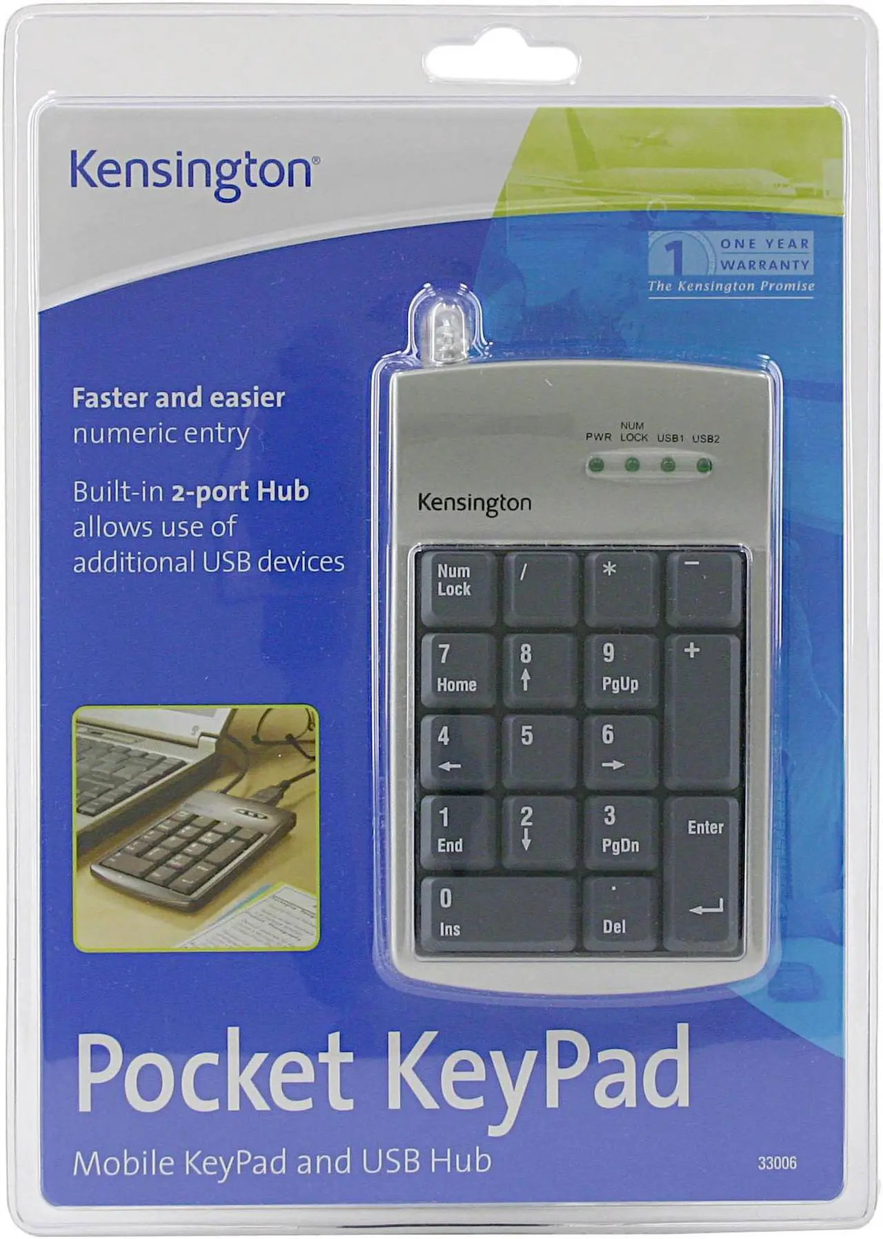 Kensington 33006 Black Wired Pocket KeyPad - Newegg.com