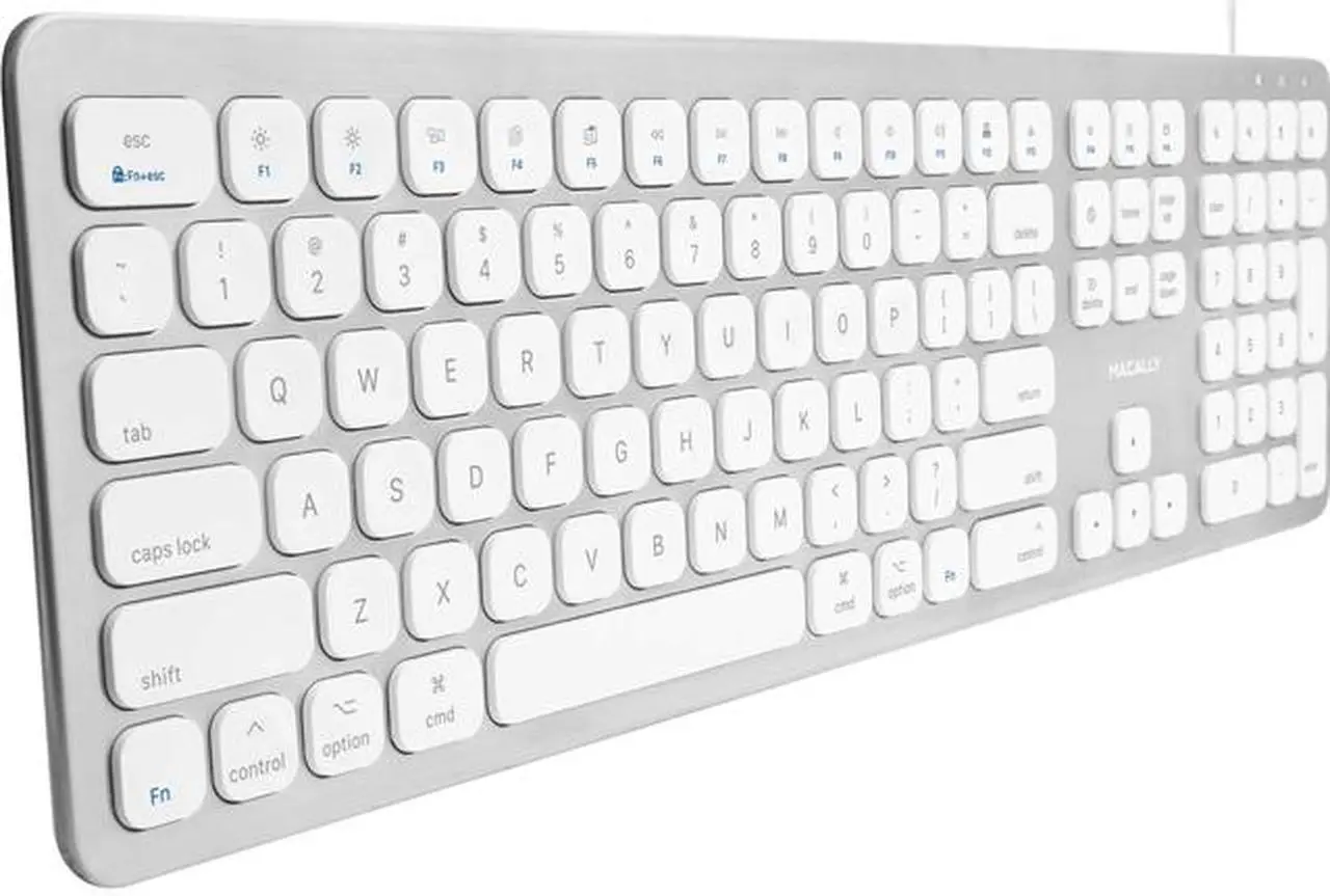 Macally Ultra Slim USB Wired Keyboard with 2 USB Ports For Mac - Newegg.ca