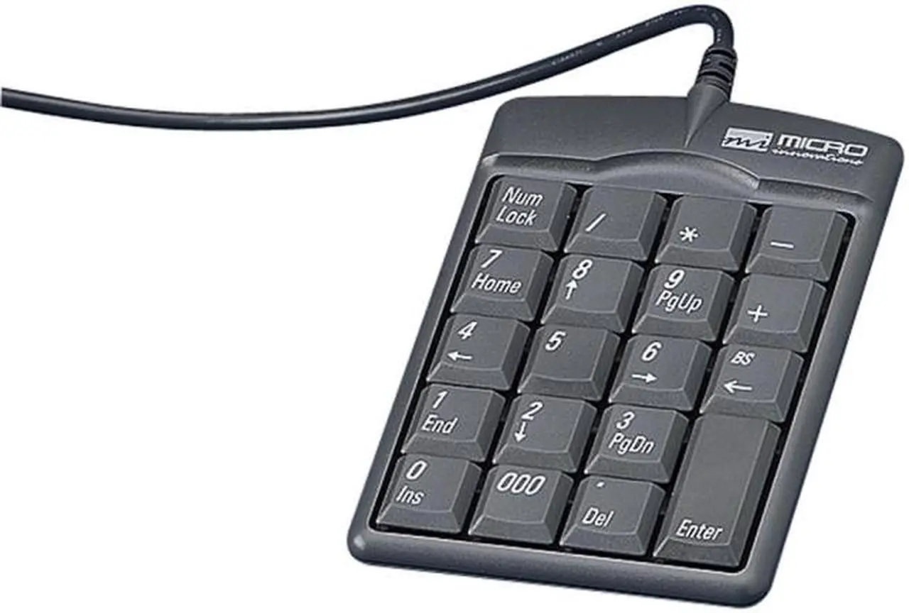 MICRO INNOVATIONS KP25B Black Wired Numeric Keypad Plus - Newegg.com