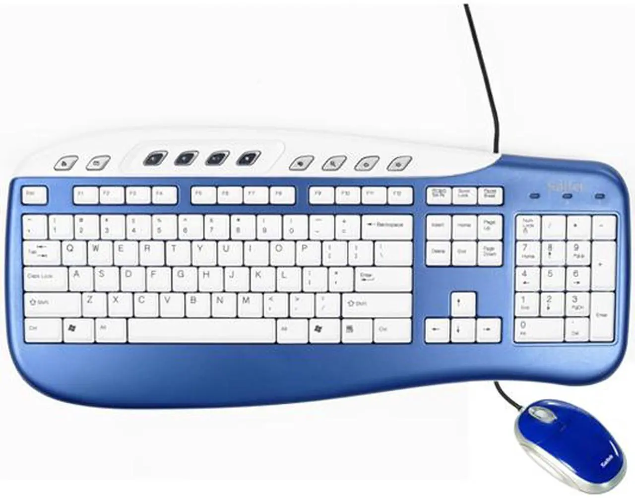 Saitek PK09AUB Blue Keyboard & Mouse Combo - Newegg.com