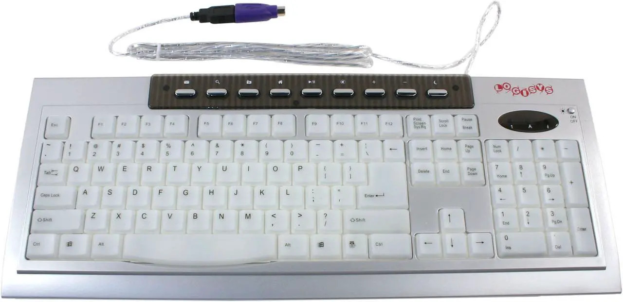 LOGISYS Computer KB606SL Silver illuminated Keyboard - Newegg.com
