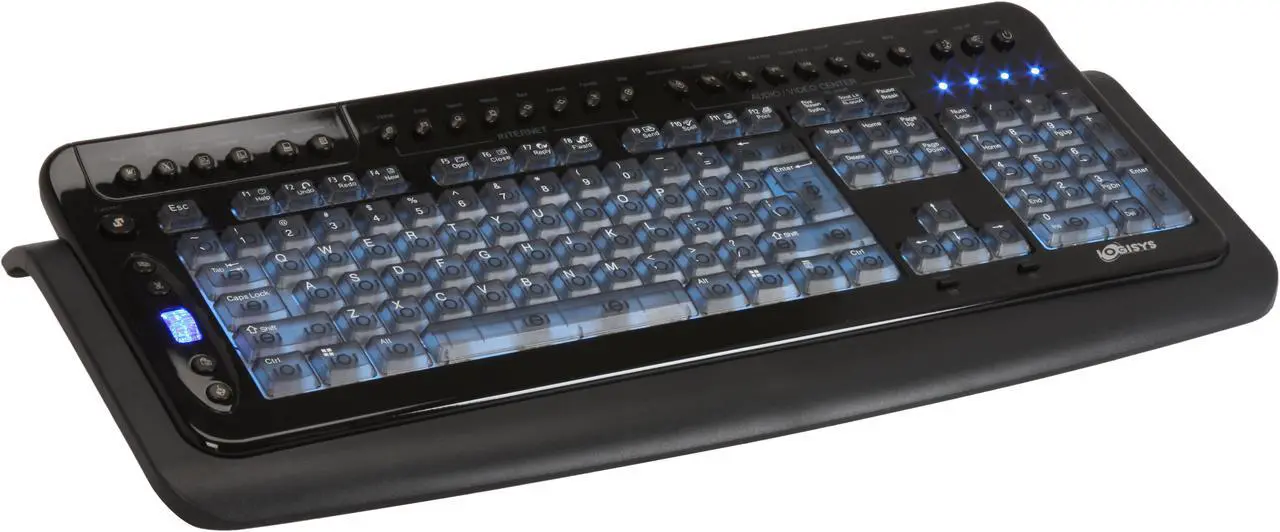 LOGISYS Computer KB608BK Black Multimedia Pro Illuminated Keyboard ...
