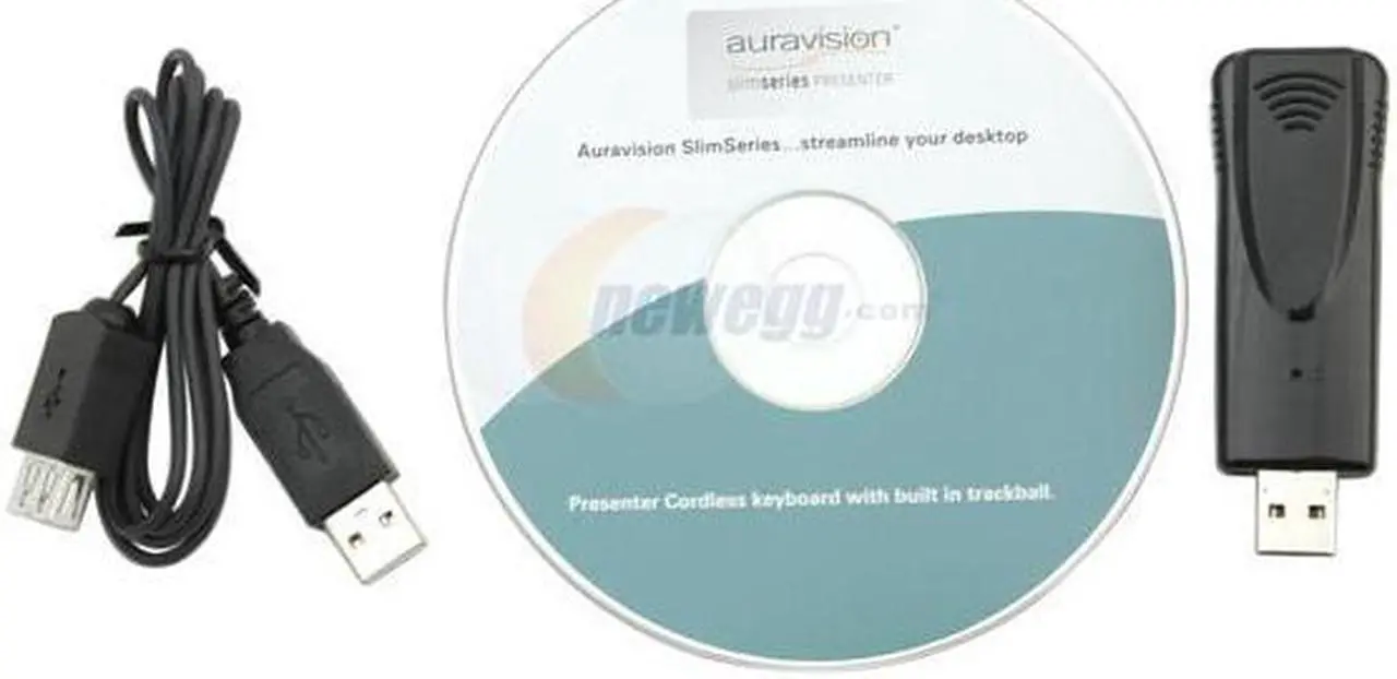 auravision SN502-02 Black RF Wireless keyboard - Newegg.com