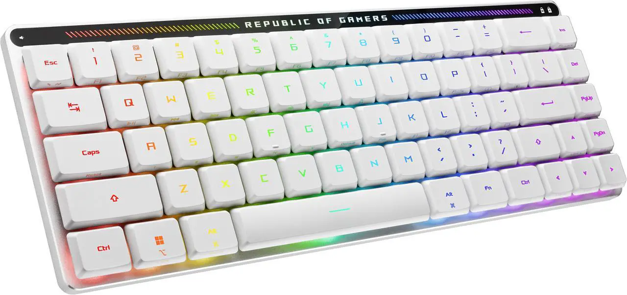 ASUS ROG Falchion RX Low Profile 65% compact wireless gaming keyboard ...