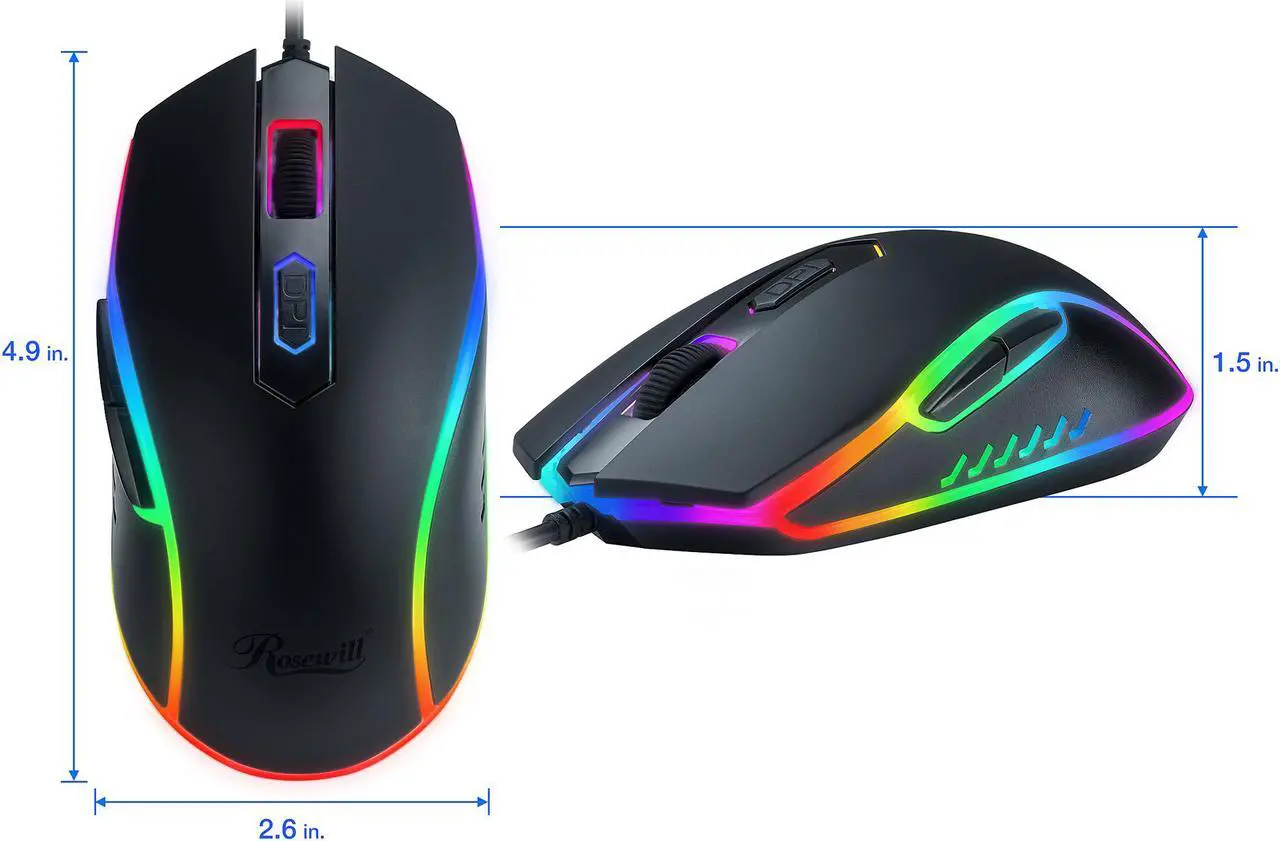 Rosewill FUSION C31 Gaming Keyboard and Mouse Combo, Mechanical Switch ...