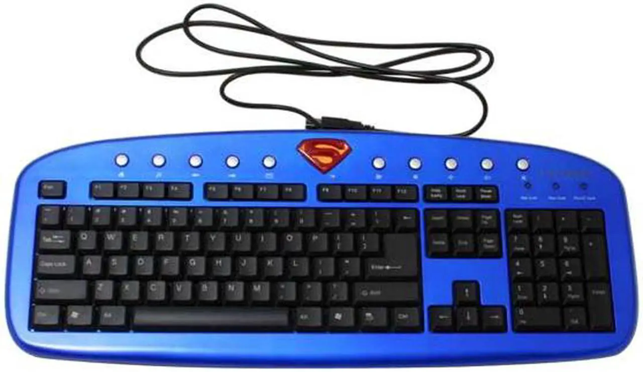 i-rocks Superman Returns Multimedia SP-6000-BL Black&Blue Keyboard ...