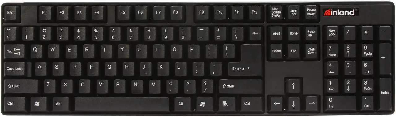 inland 70119 Black RF Wireless Mouse Keyboard Combo Set - Newegg.com