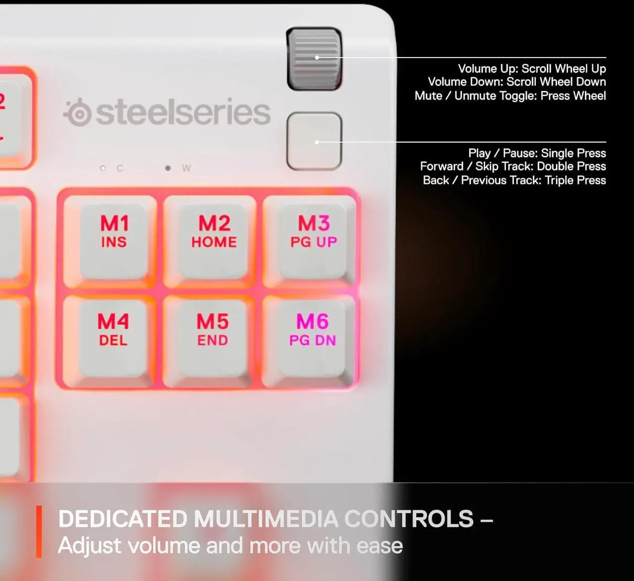 SteelSeries Apex 3 TKL RGB Gaming Keyboard — Tenkeyless Compact Form ...