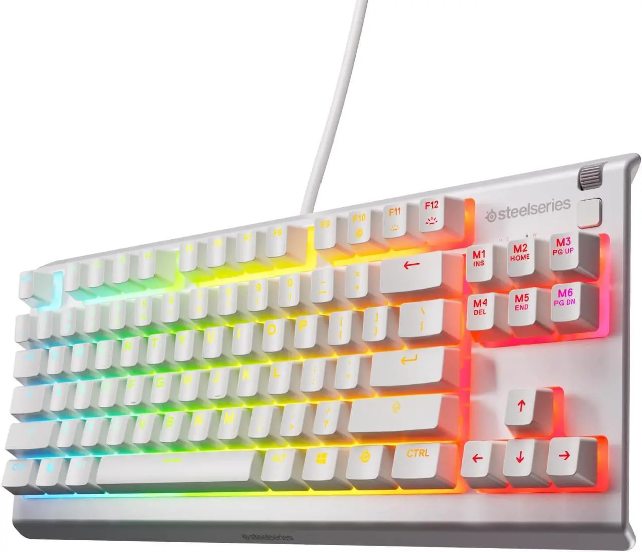 SteelSeries Apex 3 TKL RGB Gaming Keyboard — Tenkeyless Compact Form ...