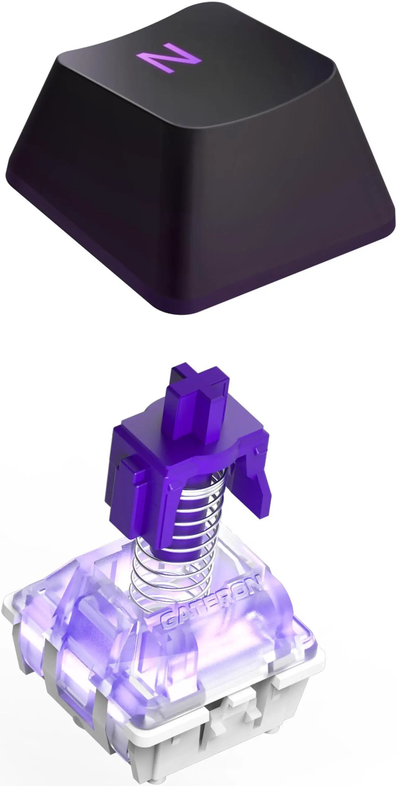 NZXT Function 2 Optical Gaming Keyboard, Linear optical switches, 8,000 ...