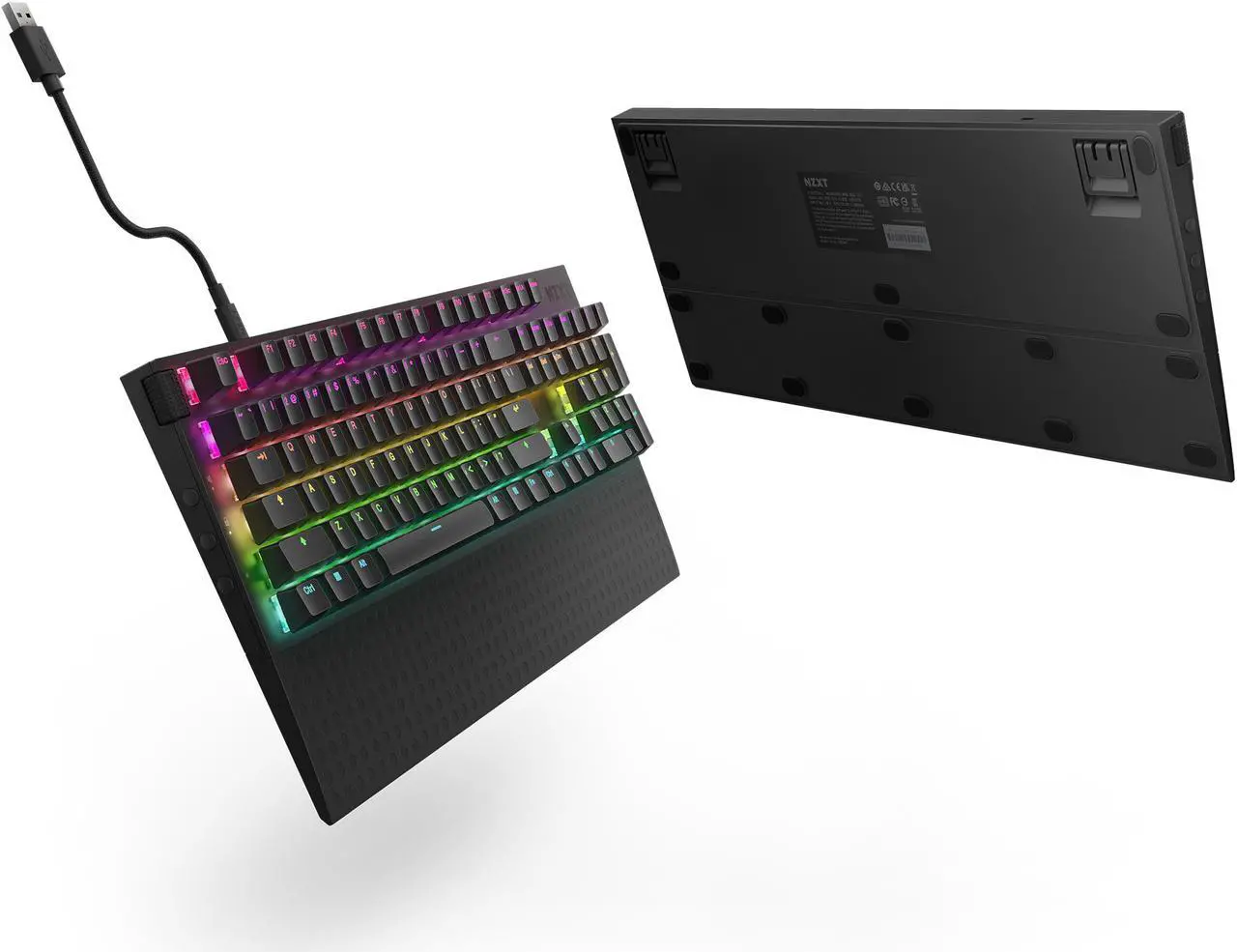 NZXT Function 2 Optical Gaming Keyboard, Linear optical switches, 8,000 ...