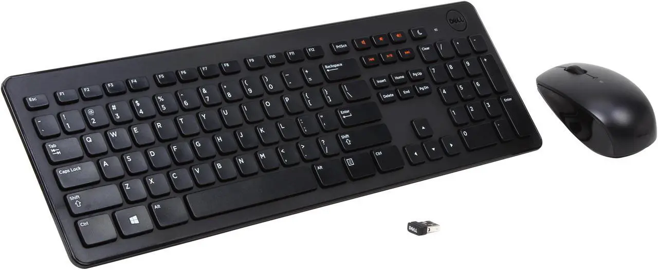 DELL KM632 469-2458 Black RF Wireless Keyboard and Mouse - Newegg.com