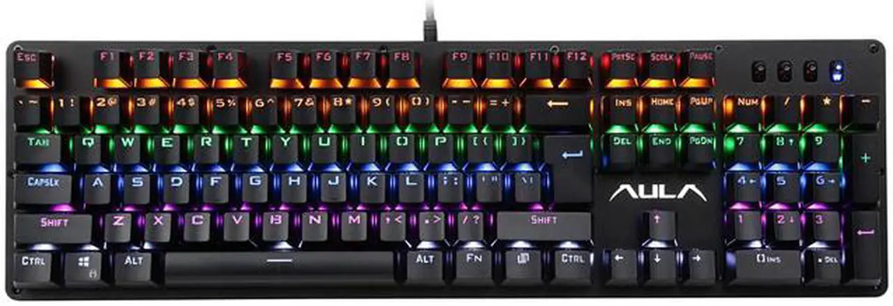 Aula 2010S Wired Mechanical Gaming Keyboard With RGB LED - Newegg.com